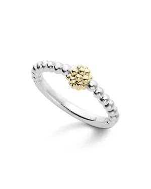 Lagos Caviar Icon Bead Cluster Ring - Silver/gold