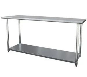 SPORTSMAN Series Stainless Steel Work Table 2 4' X 72 - Silver