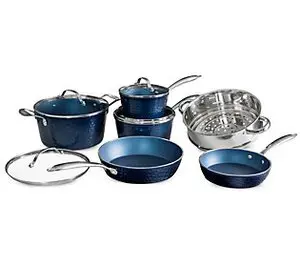 ORGREENIC 10-piece Hammered Cookware Set - One-color