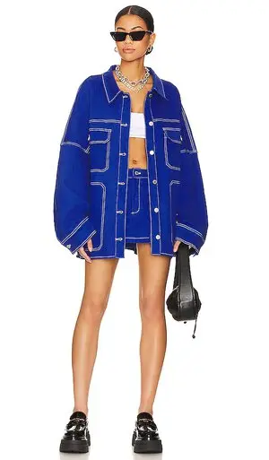 BY.DYLN Cooper Skirt In Royal - Cobalt
