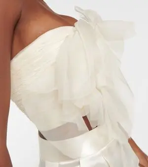 DANIELLE FRANKEL Macie Silk Organza Bustier