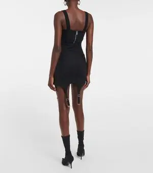 DION LEE High-rise Cotton Mini Skirt