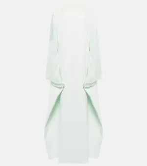 Safiyaa Silk-trimmed Kaftan