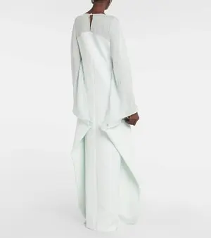 Safiyaa Silk-trimmed Kaftan