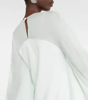 Safiyaa Silk-trimmed Kaftan
