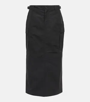 Wardrobe.NYC Cotton Cargo Midi Skirt