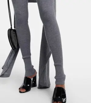 Alaïa High-rise Cashmere And Silk Leggings
