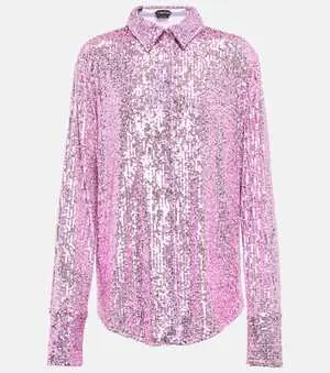 TOM FORD Sequined Shirt - Pink