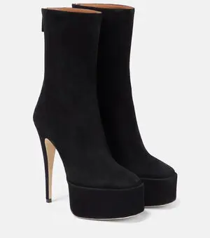 Paris Texas Ivana Suede Platform Ankle Boots