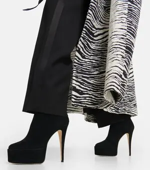 Paris Texas Ivana Suede Platform Ankle Boots