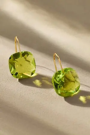 Anthropologie Floating Crystal Earrings Artichoke
