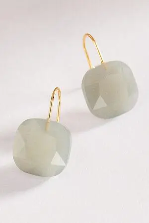 Anthropologie Floating Crystal Earrings Slate