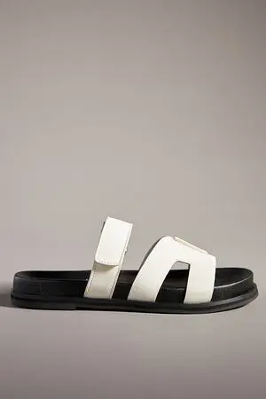 BIBI LOU Cutout Slide Sandals White