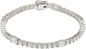 HATTON LABS Hatton Labs Silver Accent Tennis Bracelet - Sterling Silver