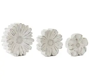 MELROSE White-washed Stone Tabletop Flower - One-color