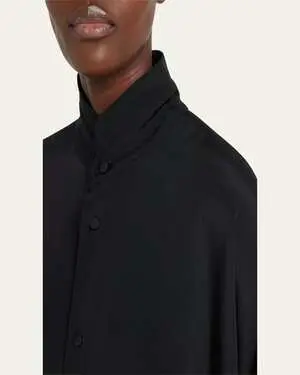 Eskandar Wide Fit Shirt - Black