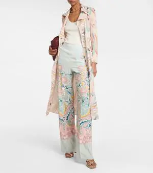 Etro Printed Silk Coat