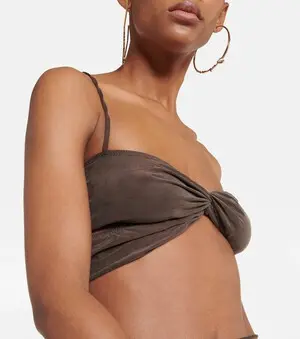 Jacquemus Le Bandeau Espelho Bra Top - Brown