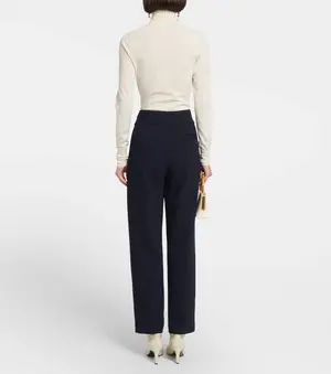BLAZÉ MILANO Basque High-rise Virgin Wool Pants