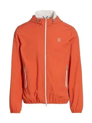 Brunello Cucinelli Spa Windbreaker Jacket Orange