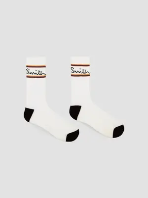 Paul Smith 3-pair Cotton-blend Logo Socks