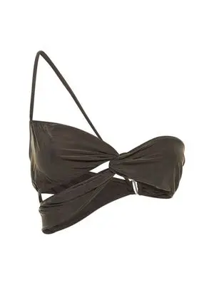 Jacquemus Le Bandeau Espelho Cupro Bra Top - Brown