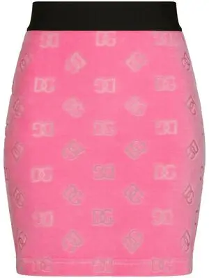 Dolce & Gabbana Flocked Miniskirt