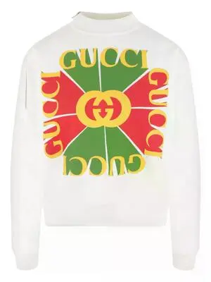 Gucci Vintage Logo-appliqué Sweatshirt - White
