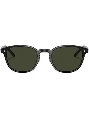 Oliver Spencer Fairmont Round-frame Sunglasses - Black