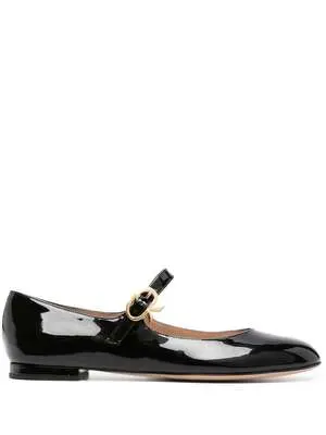 GIANVITO ROSSI Mary Ribbon Flat Pumps