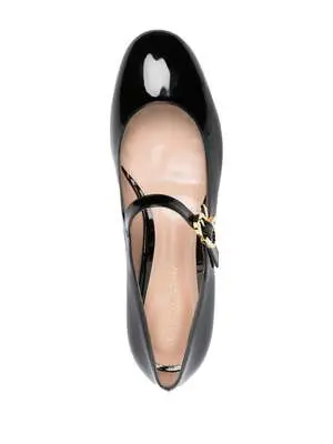 GIANVITO ROSSI Mary Ribbon Flat Pumps