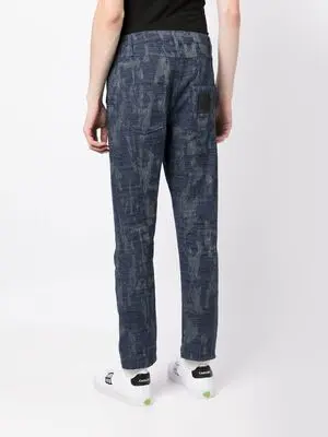 PORTS V Distressed Tapered Trousers