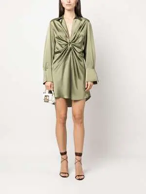 Simkhai Gathered-detail Shirt Dress