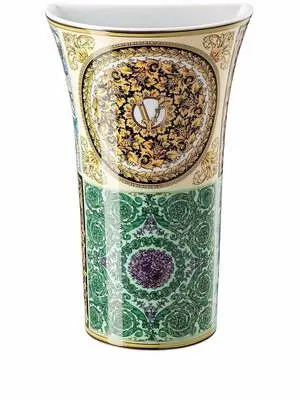 Versace Barocco Mosaic Vase - Green