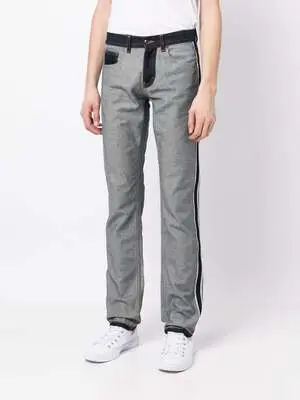 PORTS V Contrasting-panel Detail Trousers