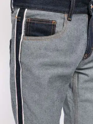 PORTS V Contrasting-panel Detail Trousers