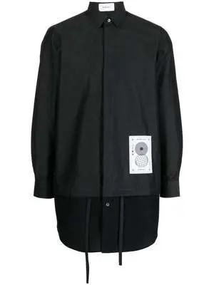 PORTS V Logo-patch Long-sleeve Shirt