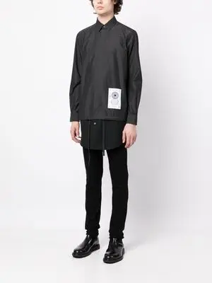 PORTS V Logo-patch Long-sleeve Shirt