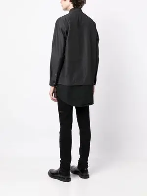 PORTS V Logo-patch Long-sleeve Shirt