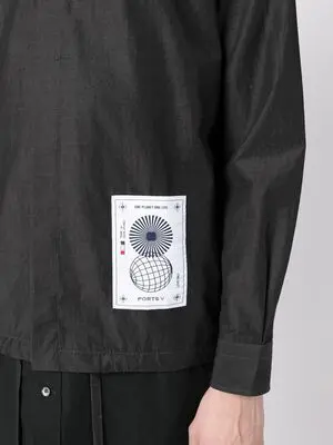 PORTS V Logo-patch Long-sleeve Shirt