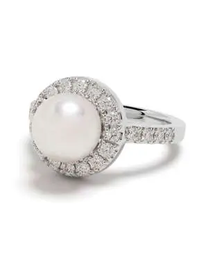 TASAKI 18kt White Gold Akoya Pearl And Diamond Ring