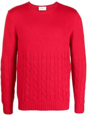 PORTS V Crew-neck Cable-knit Jumper