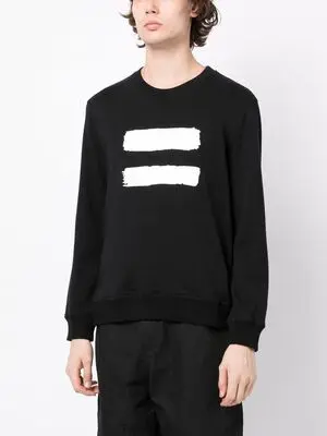 PORTS V Slogan-print Long-sleeve Sweatshirt