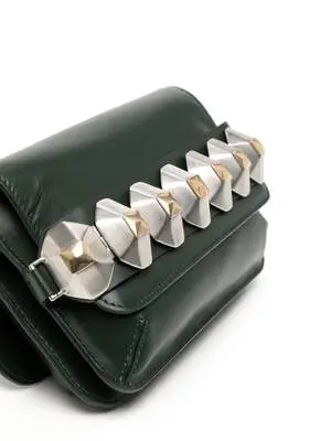 Ports 1961 Geometric Panel Leather Shoulder Bag