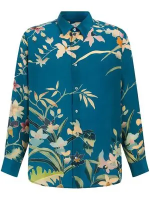 Etro Long-sleeve Floral-print Shirt
