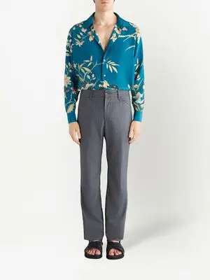 Etro Long-sleeve Floral-print Shirt