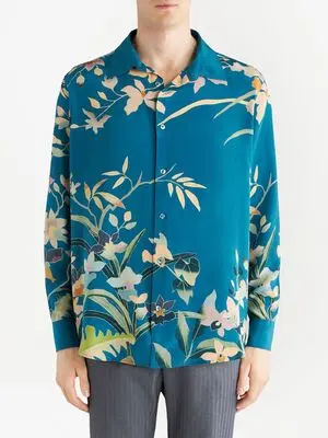 Etro Long-sleeve Floral-print Shirt