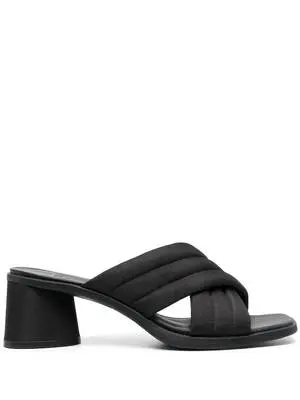Camper Kiara 60mm Crossover-strap Sandals - Black