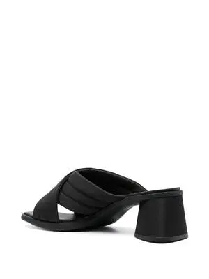 Camper Kiara 60mm Crossover-strap Sandals - Black