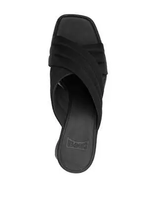 Camper Kiara 60mm Crossover-strap Sandals - Black